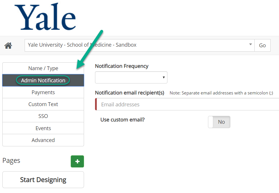 Admin Notification | Dynamic Forms